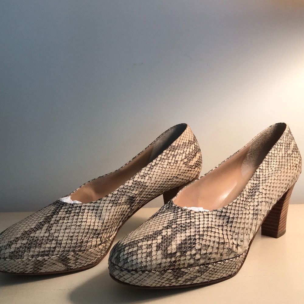 Prada Rare Vintage Authentic Snakeskin Heels - Gem